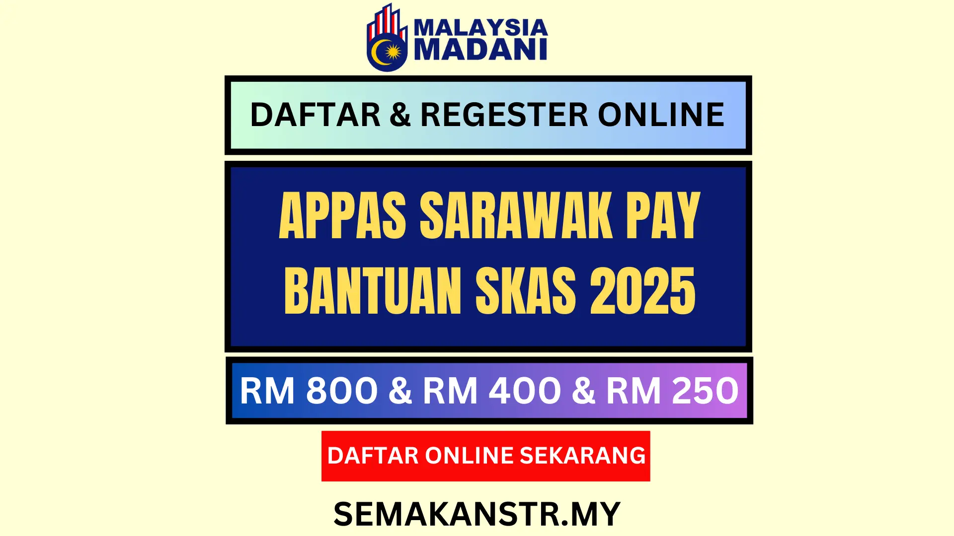 Semakan SKAS 2025: Daftar Sarawak Pay untuk Penerima Bantuan