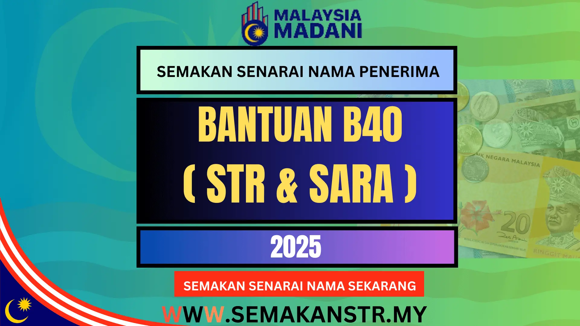 Semakan Bantuan B40 2025: Penerima Layak