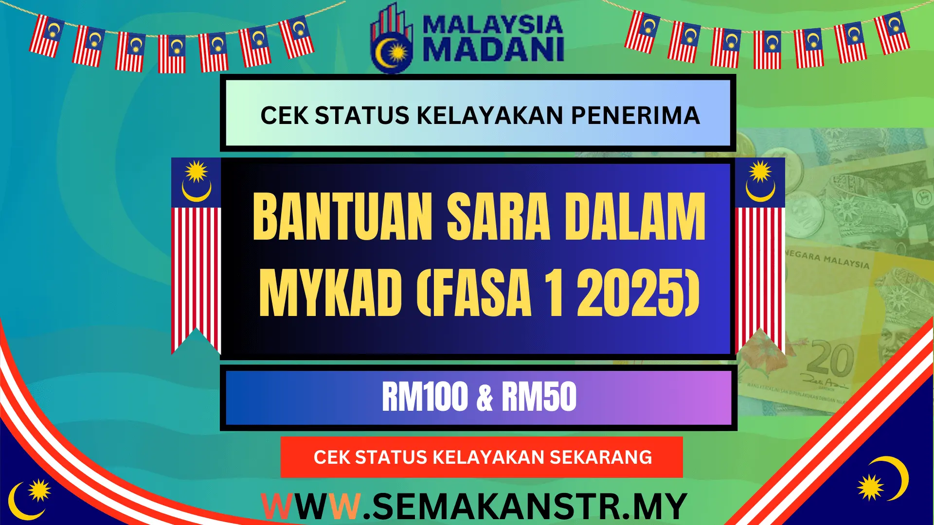 Bantuan SARA Fasa 1 2025: Semak Status MyKad