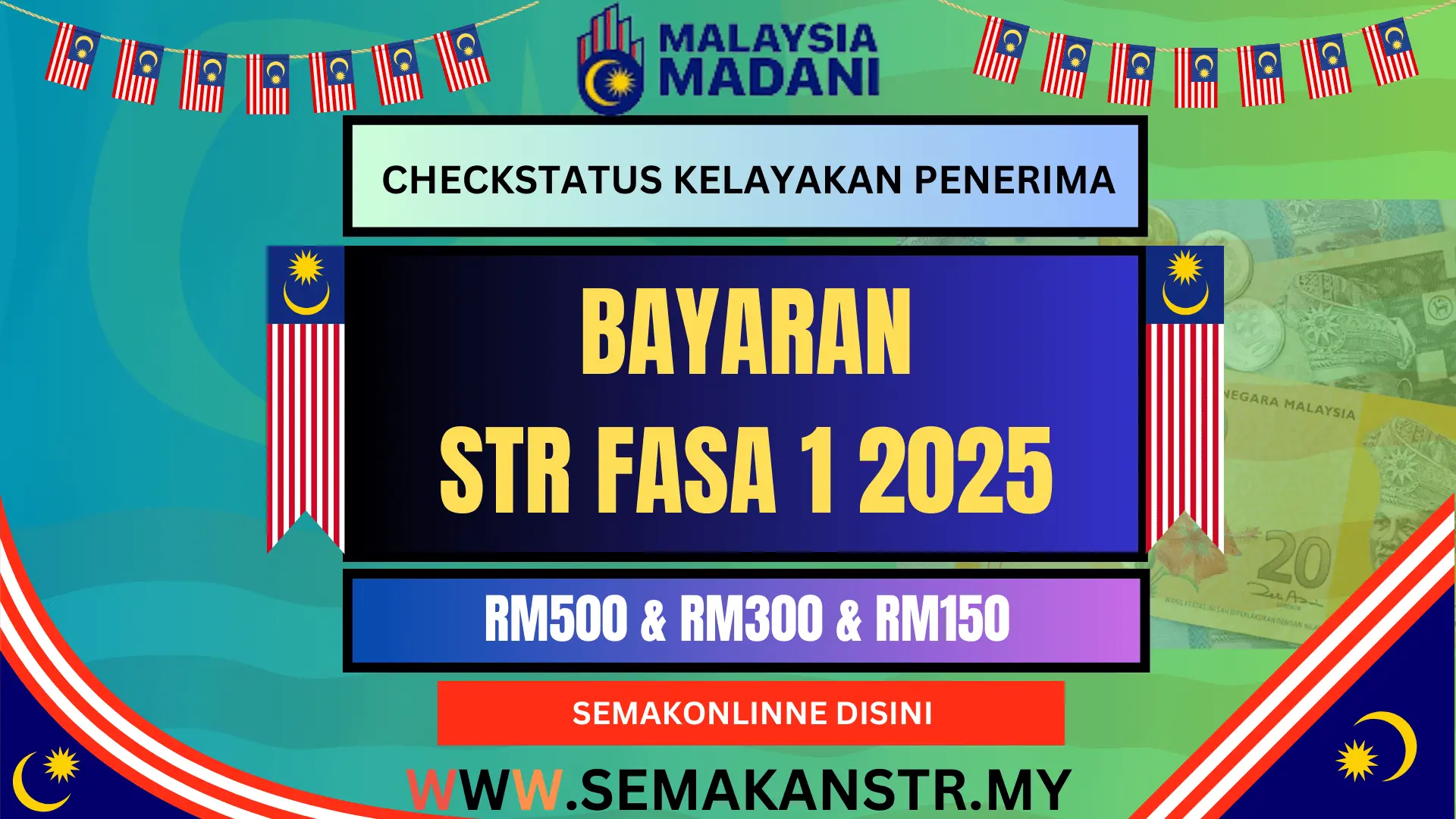 LHDN STR Fasa 1 2025: Cek Status