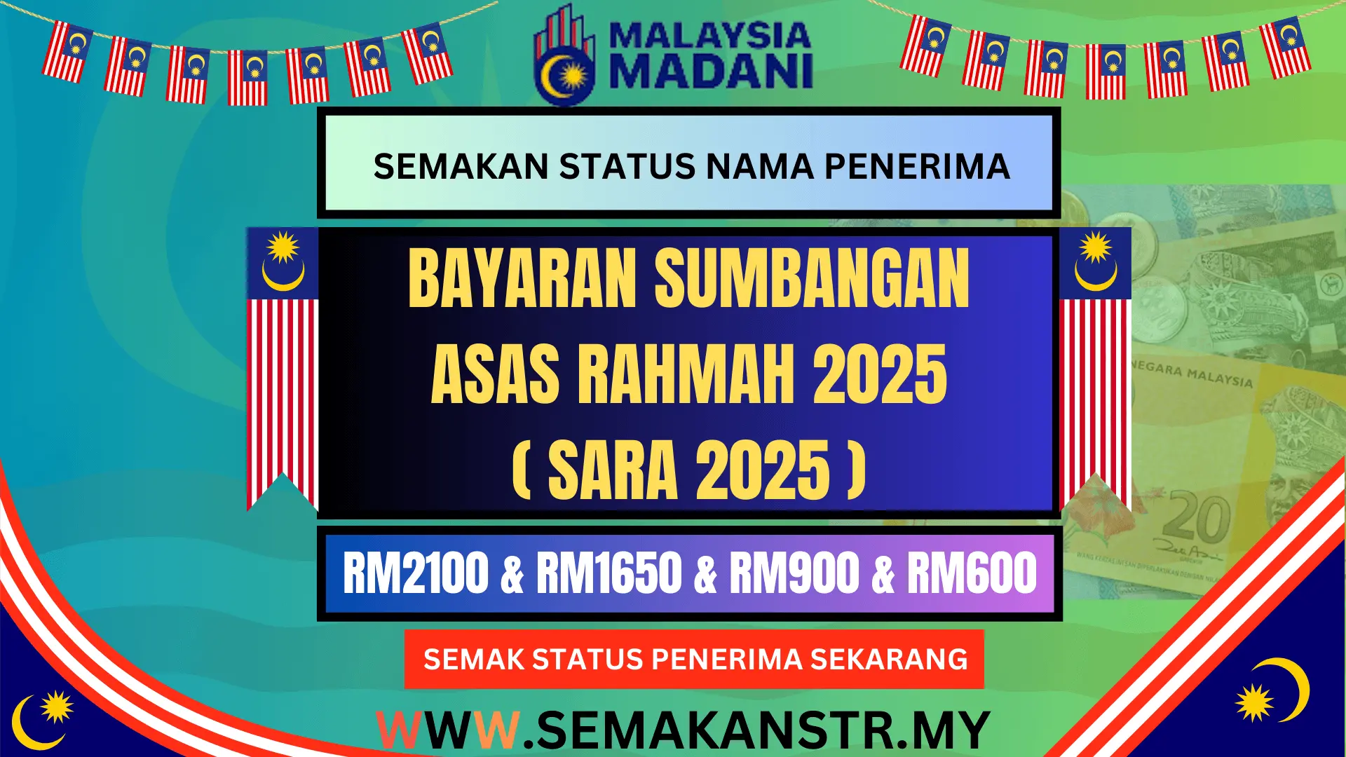 Semakan Bayaran Sumbangan Asas Rahmah 2025