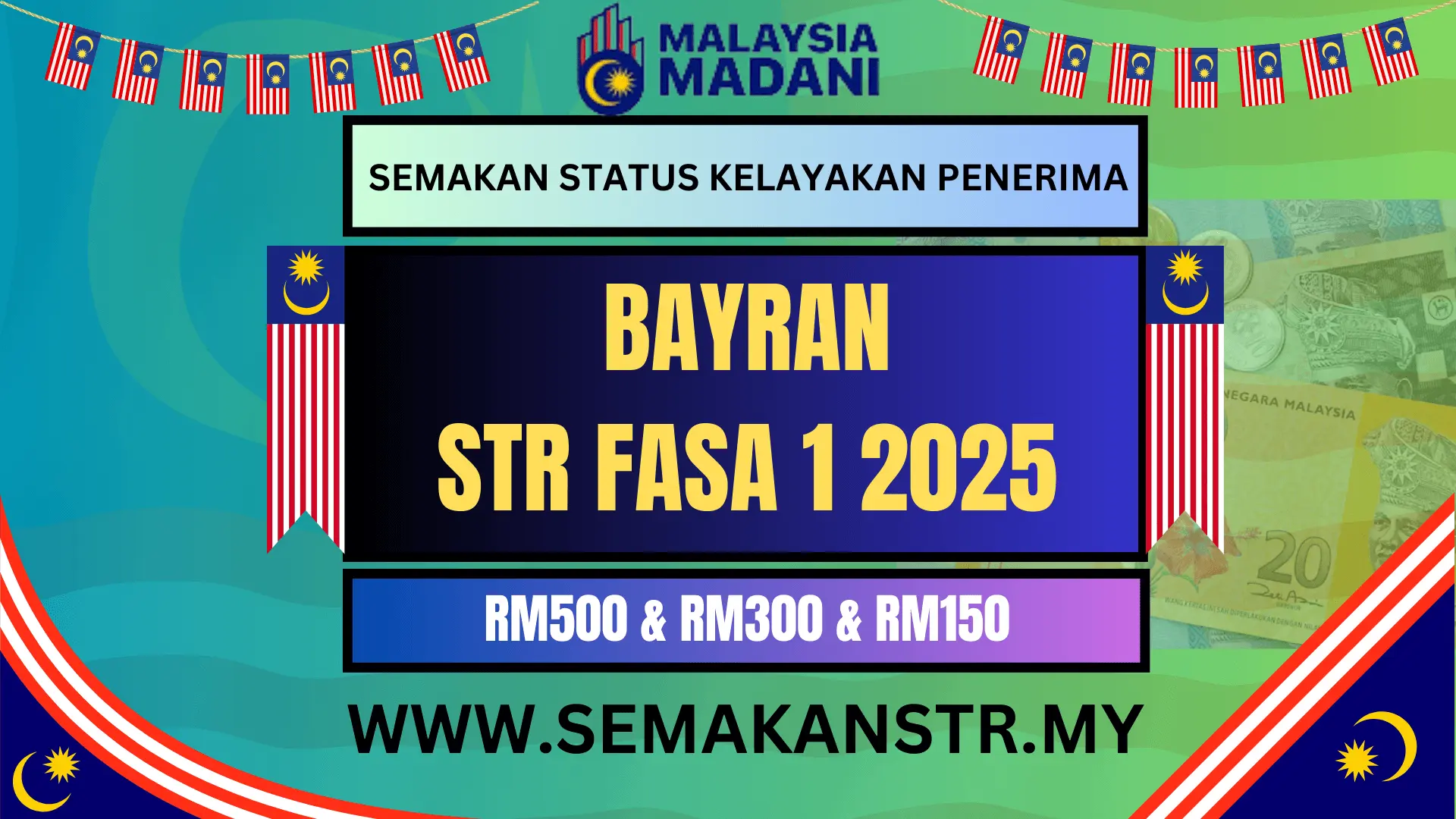 Semakan STR 2025: Status Kelayakan Bayaran Online