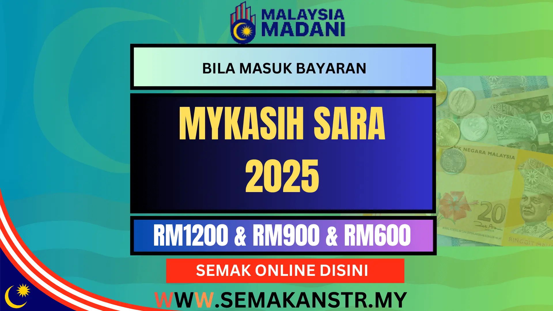 MyKasih Sara 2025: Semakan Status & Tarikh Bayaran