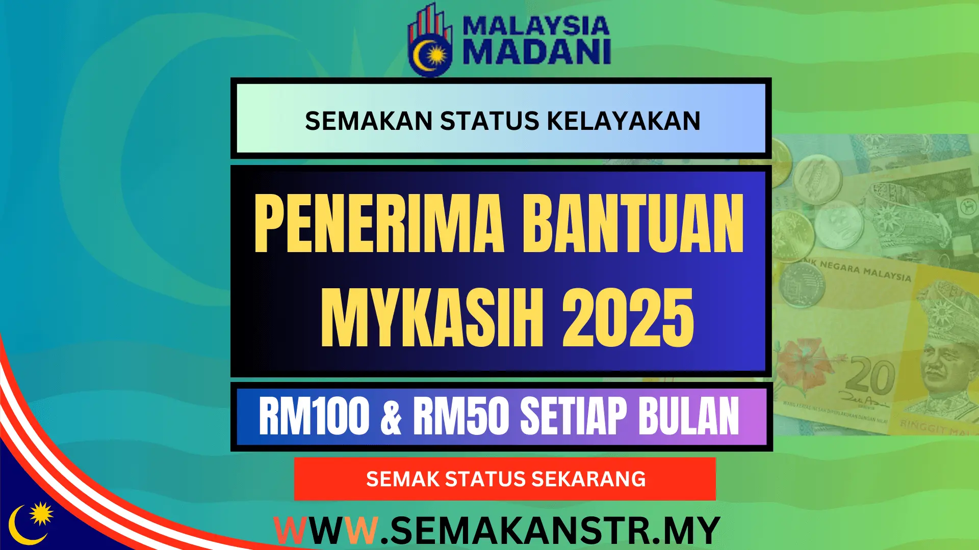 Semakan MyKasih 2025: Status RM100 & RM50