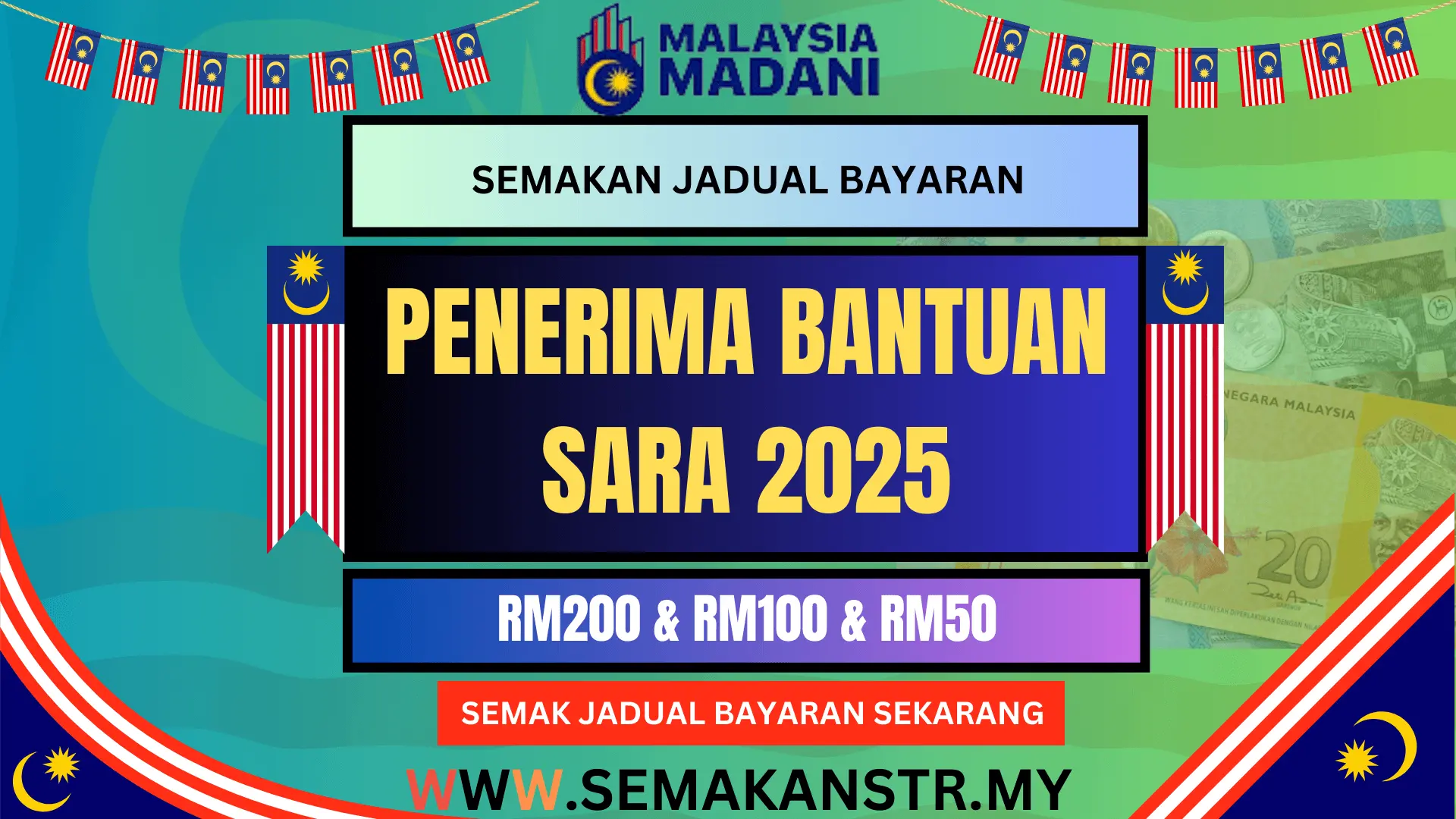 Jadual Bayaran & Semakan SARA 2025