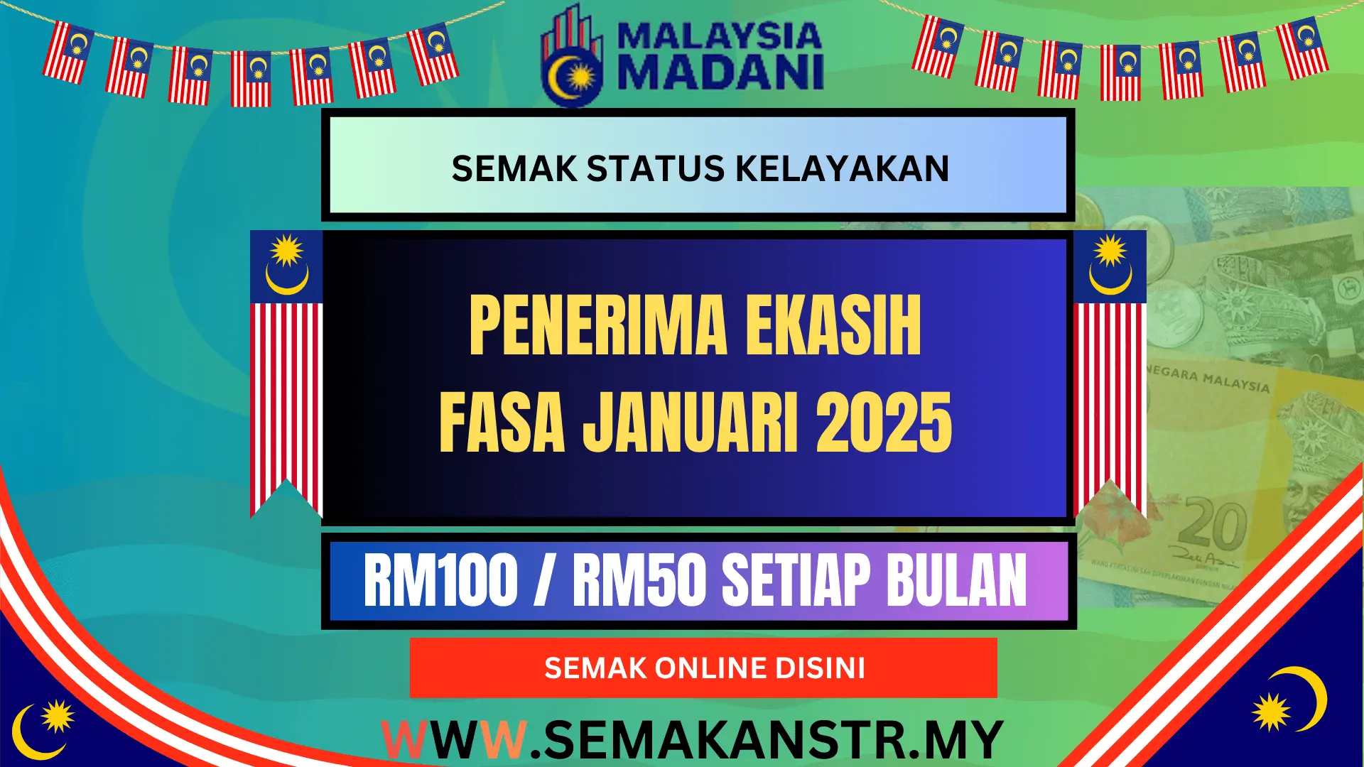 eKasih RM100 2025 Semak Status