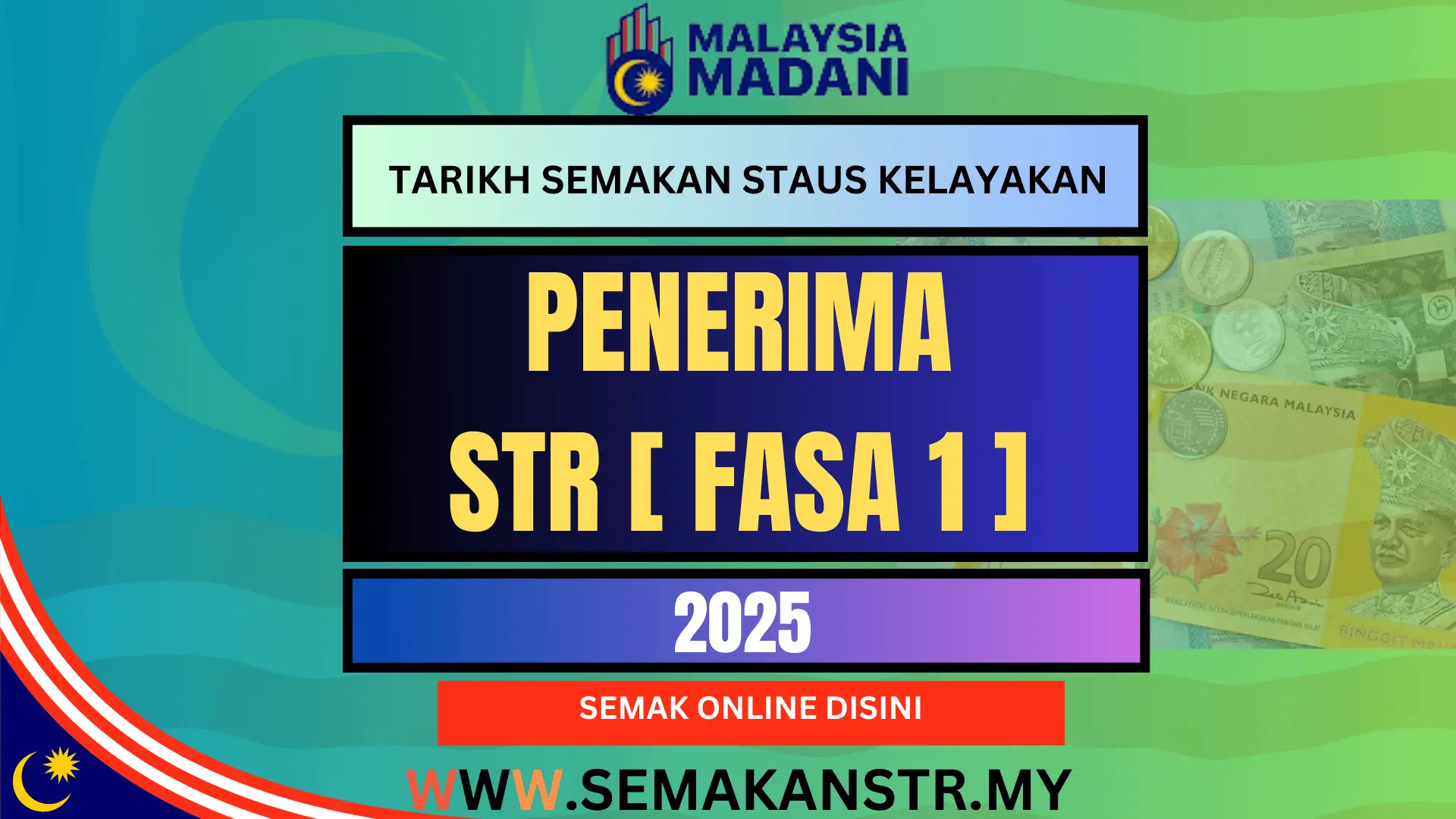 Semakan Status STR 2025: Tarikh & Cara Cek