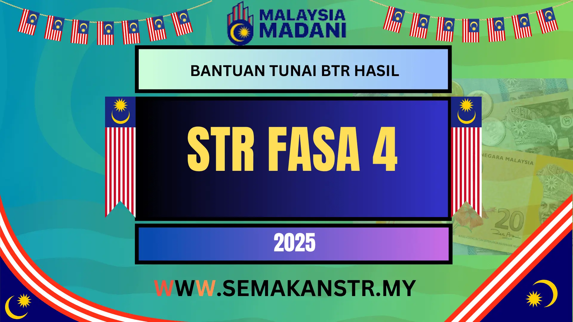Log Masuk STR Hasil 2025: Semakan Bantuan Fasa 1 & Status Lulus