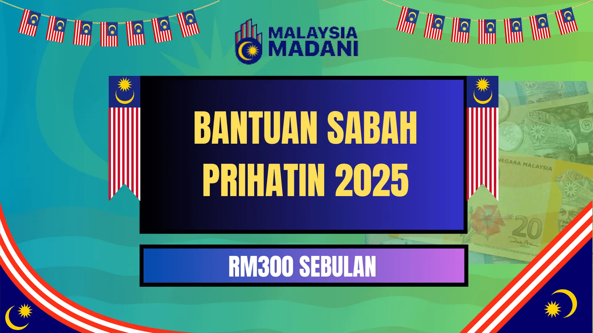 Bantuan Sabah Prihatin 2025: Semak Kelayakan RM300!