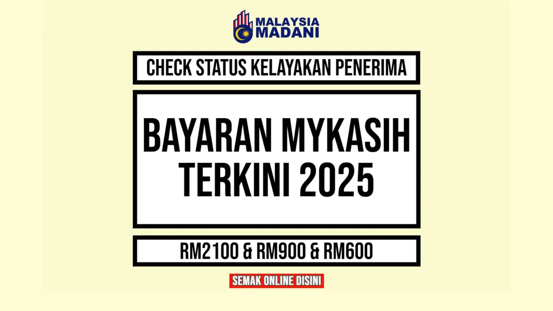 MyKasih 2025: Semakan Status & Bayaran Online