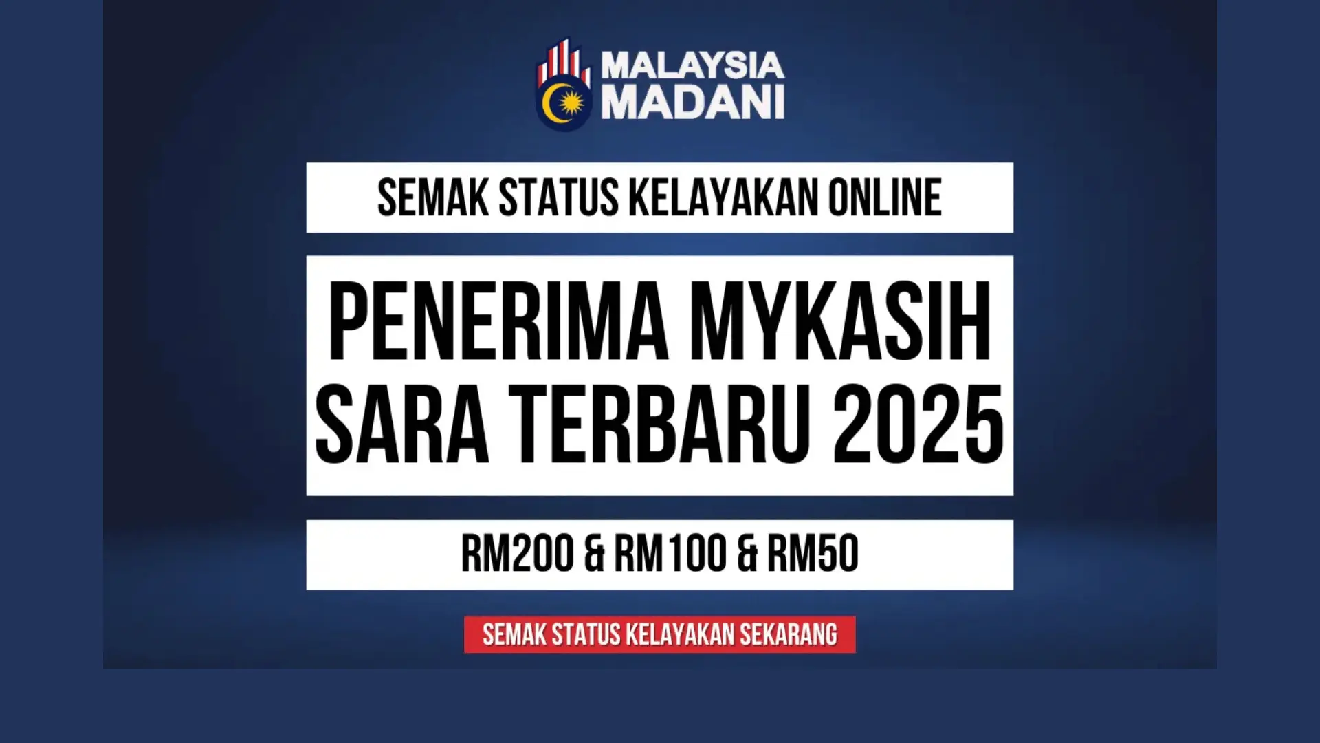 MyKasih SARA 2025: Semakan Kelayakan & Bayaran