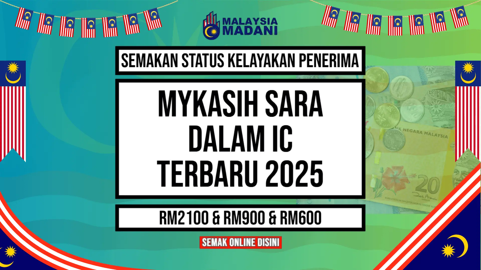 Semakan MyKasih SARA 2025: Semak Status Kelayakan