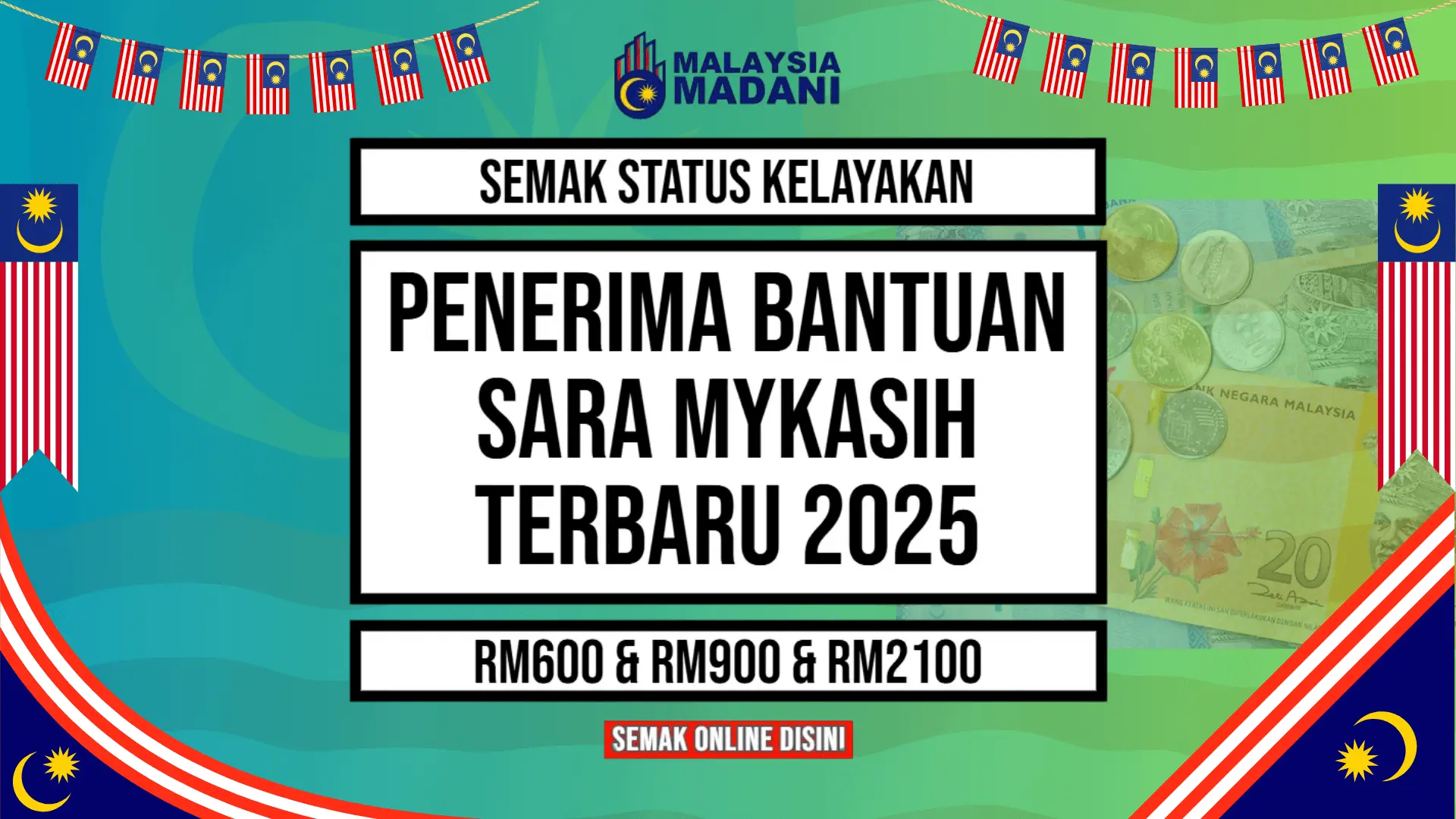 Semakan SARA 2025: Semak Kelayakan RM600 – RM2,100