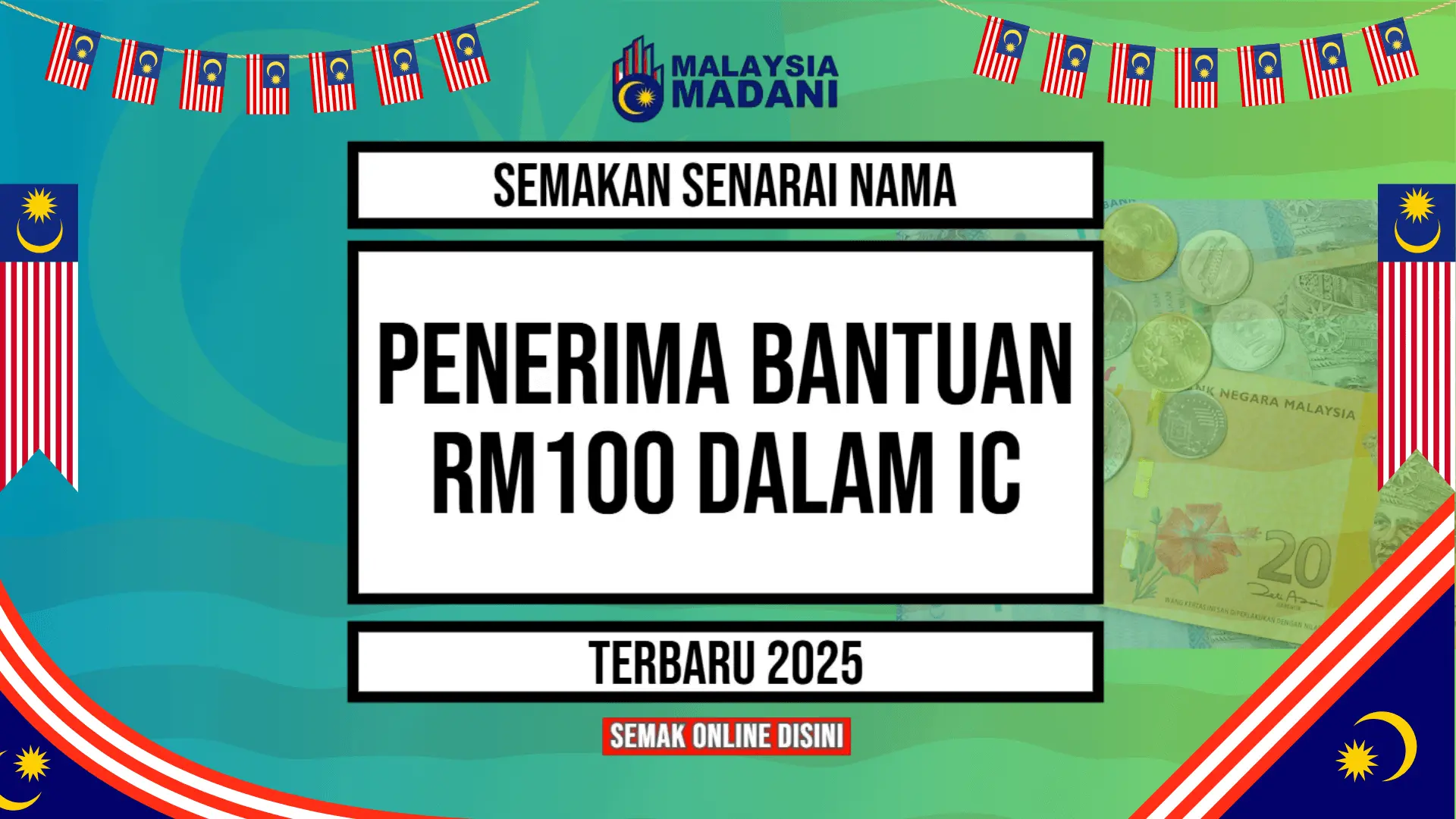 Semakan Bantuan 100 IC 2025 (SARA)