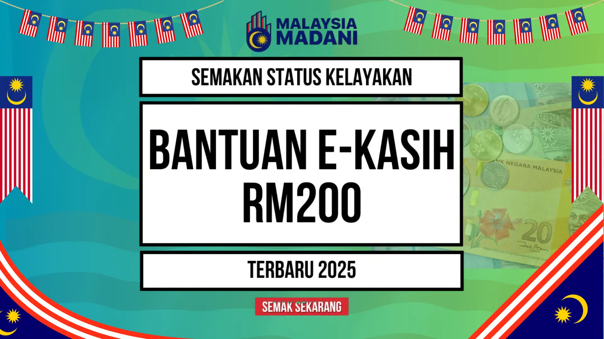 Semakan Bantuan eKasih 2025 RM200: Status Kelayakan