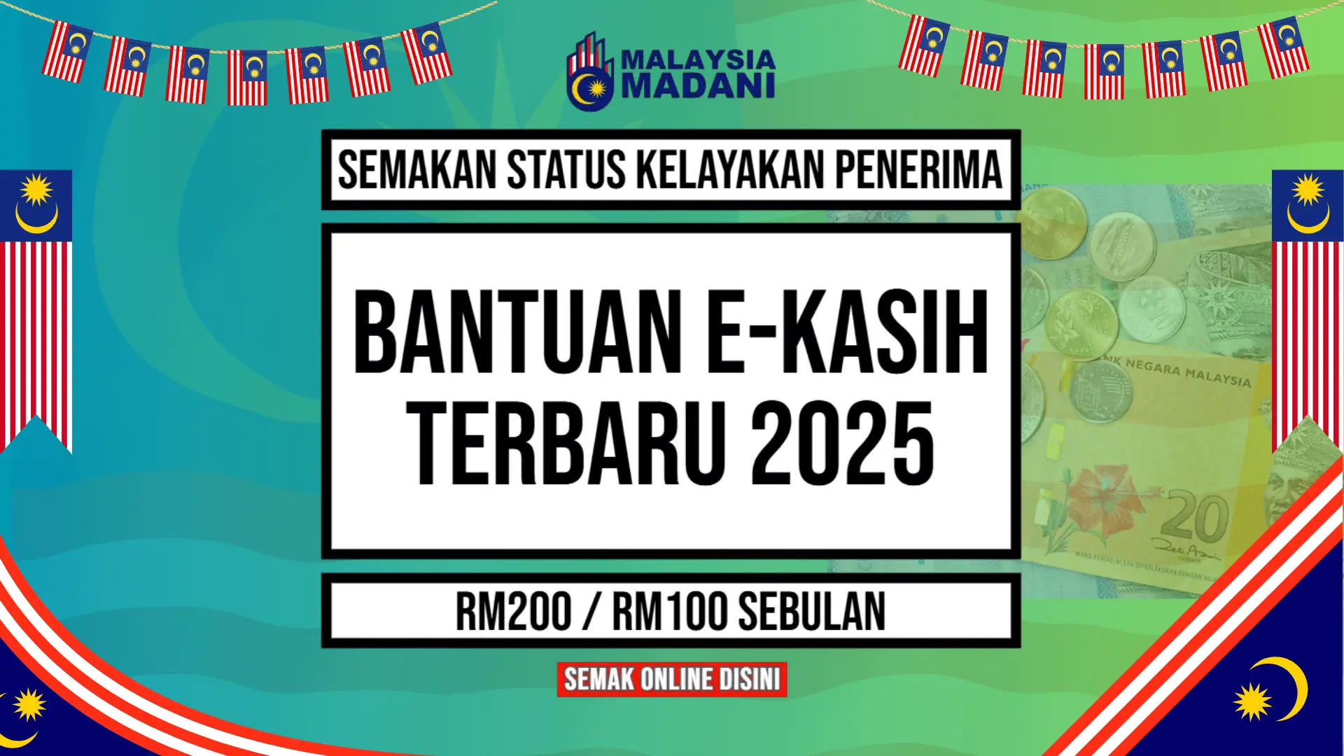 eKasih 2025: Semak Kelayakan SARA RM200