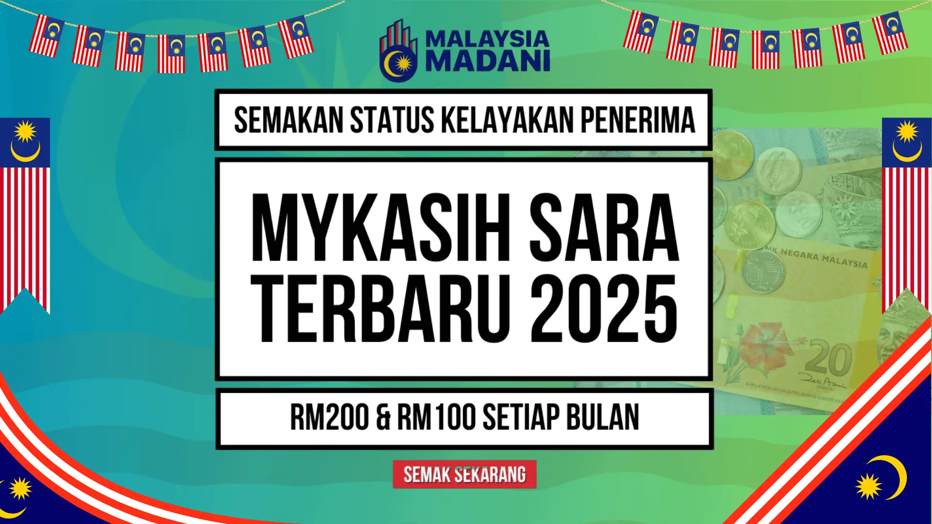 MySARA 2025: Check Kelayakan Penerima Online