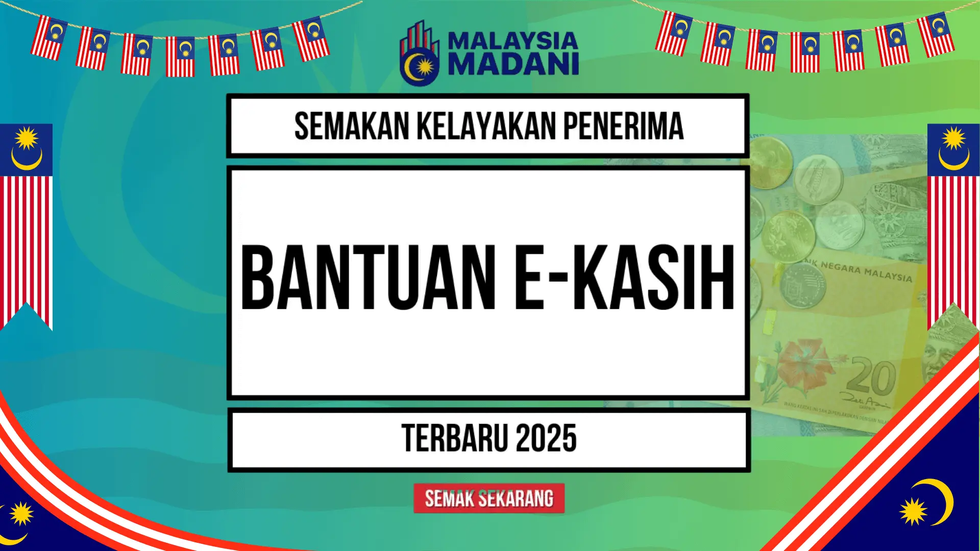 eKasih 2025: Semak Kelayakan Bantuan SARA
