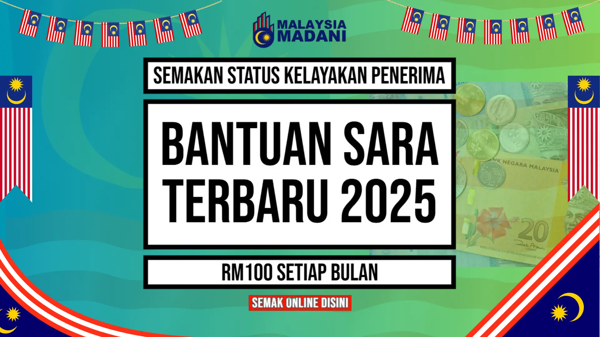 Semakan SARA RM100 2025: Status & Kelayakan